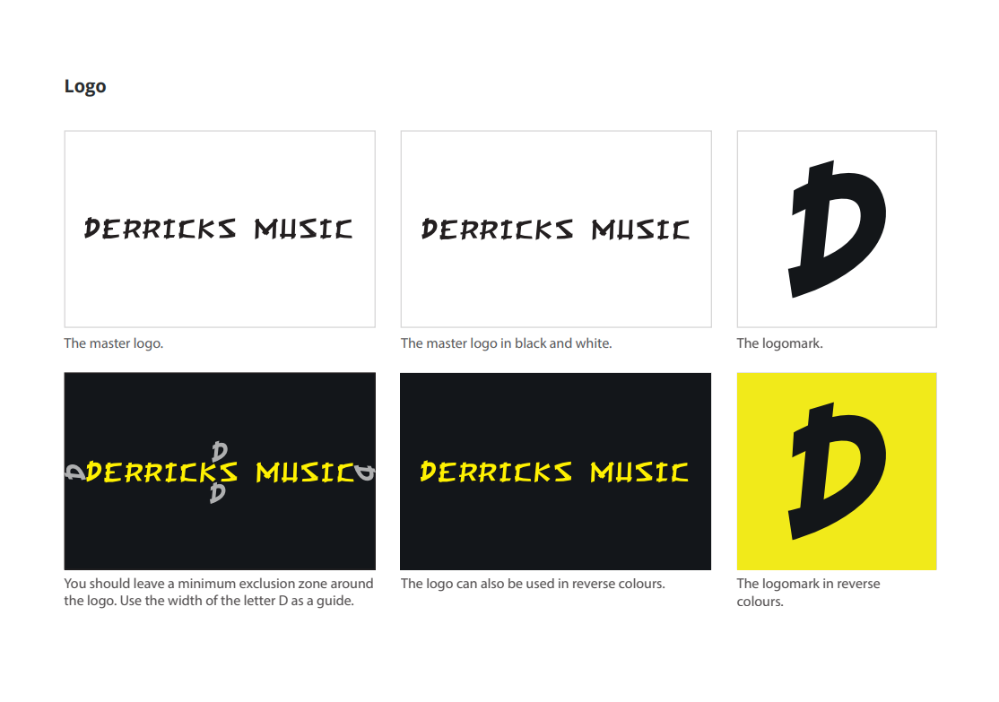 Derricks Music Website Design Project - Ballyhoo