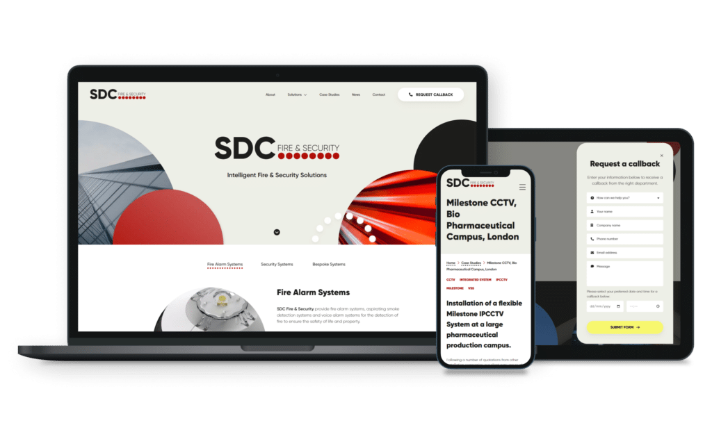 SDC Fire & Security Website Development Project